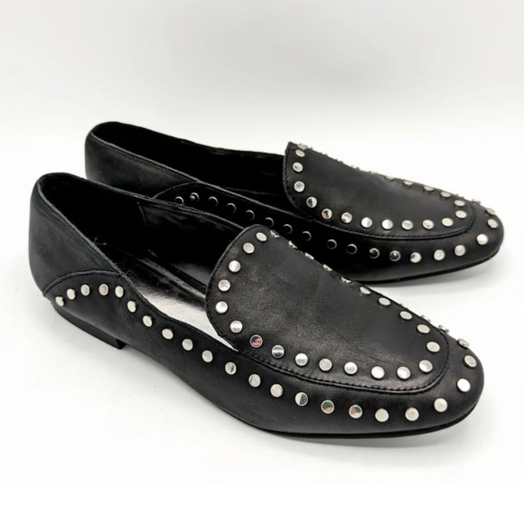 Bleeker and Bond | Shoes | Bleecker Bond Arianna Studded Leather Loafed ...